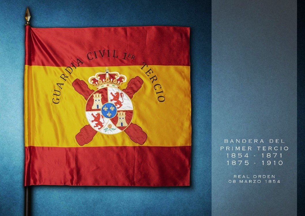 8 DE MARZO DE 1854S. M. la Reina Isabel II concede su primera Bandera a ...